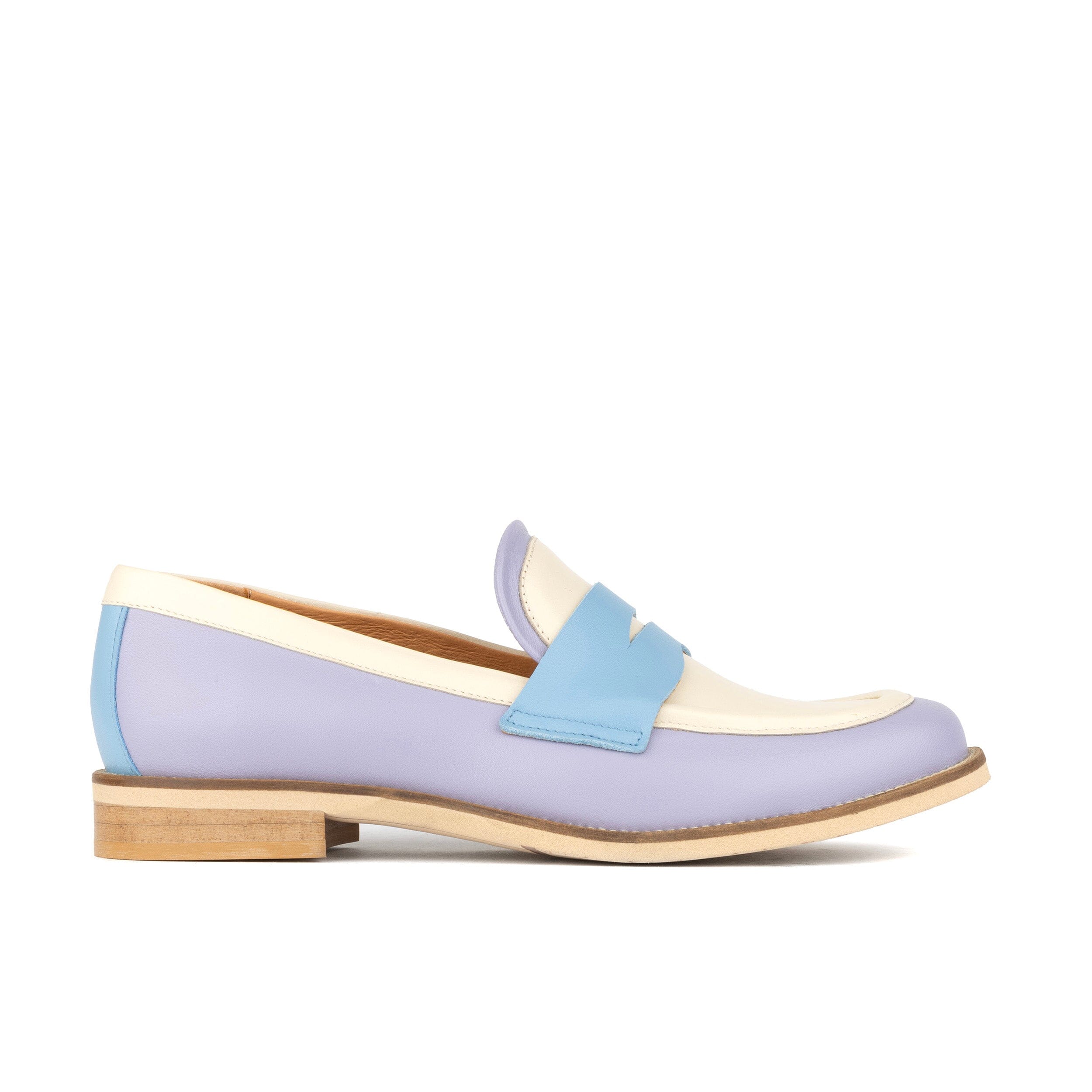Women’s Loafers Blue White Pastel Embassy London Kay – Embassy London USA